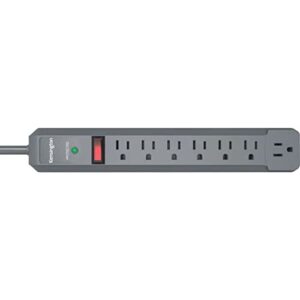 kensington guardian premium surge protector, 7 ac outlets, 6 ft cord, 540 j, gray