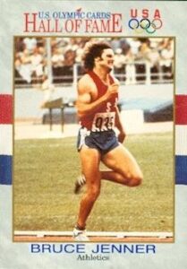 bruce jenner trading card (olympic usa decathalon) 1991 hall of fame #33