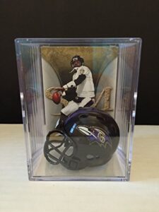 baltimore ravens nfl helmet shadowbox w/ steve mcnair card