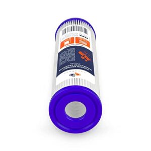 Aquaboon 1 Micron 10" x 2.5" Pleated Sediment Water Filter Cartridge | Universal Replacement for Any 10 inch RO Unit | Compatible with R50, 801-50, WFPFC3002, WB-50W, WHKF-WHPL, 50-Pack