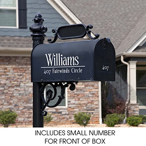 Personalized Mailbox Numbers - Street Address Vinyl Decal - Custom Decorative Numbering Street Name House Number Gift E-004d - Back40Life