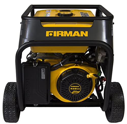 FIRMAN Dual Fuel Generator, Extended Run Time Portable Generator, 7125-Watt Generator with Electric Start, 439cc Engine, 13 Hours of Run Time