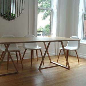 Geometric Dining Table - Solid White Oak On Sale