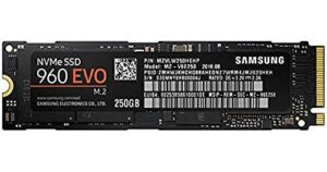 samsung 960 evo series - 250gb pcie nvme - m.2 internal ssd (mz-v6e250bw)