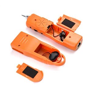 Ethernet Network Toner RJ11 RJ45 Network Cable Tester LAN Tracker Wire Finder Cat5 Cat6 with 2 Network Wire Stripper Toolkit Orange