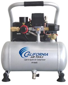 california air tools cat-1p1060s light & quiet portable air compressor, silver