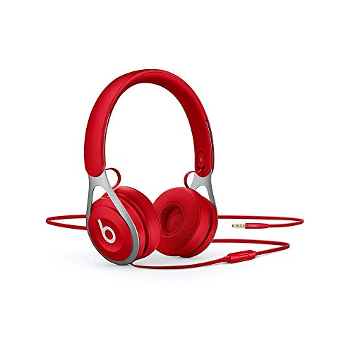 Beats EP Wired On-Ear Headphones - Battery Free for Unlimited Listening, Built in Mic and Controls - Red