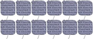 dura-stick plus tm82480 2" x 2" electrodes, 12 electrodes foam pads (pack of 12)