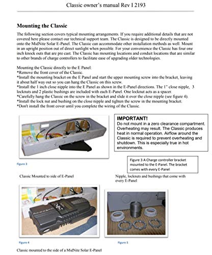 MidNite Solar CLASSIC 250-SL MPPT Solar Charge Controller 250V, Solar Only