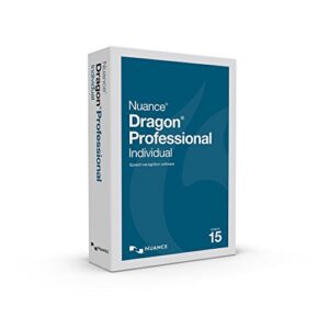 dragon professional individual 15, upgrade from dragon professional 12 or 13 or dpi 14, dictate documents and control your pc – all by voice, [pc disc]