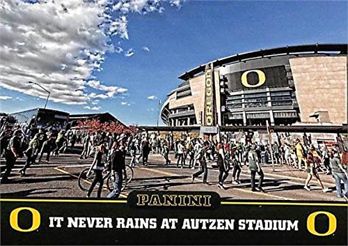 Autzen Stadium It Never Rains football card (Oregon Ducks) 2015 Panini Team Collection #10