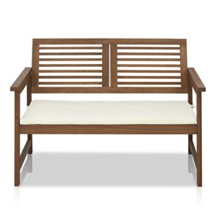 Furinno FG161167 Tioman Hardwood Outdoor Bench in Teak Oil, Natural