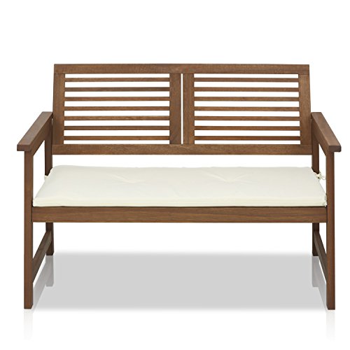 Furinno FG161167 Tioman Hardwood Outdoor Bench in Teak Oil, Natural