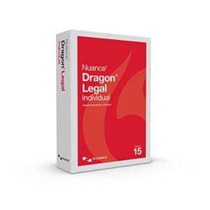 dragon legal individual 15, upgrade from legal 12 or 13, dictate documents and control your pc – all by voice, [pc disc]