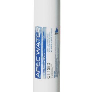 APEC CT-1SED US MADE 10" High Capacity Sediment Filter with 1/4" Quick Connect For ULTIMATE Series Countertop Water Filter System