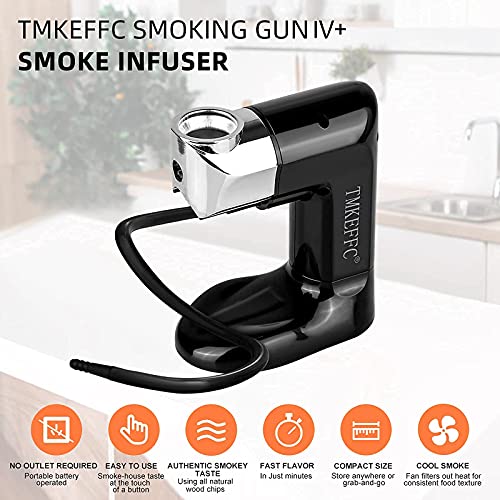 TMKEFFC Smoking Gun Food Smoker IV+ & Smoking Gun Dome Cloche Cover