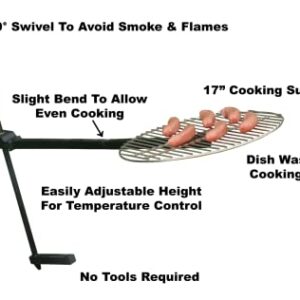 Bob-A-Que 360deg Swivel Outdoor Campfire Grill