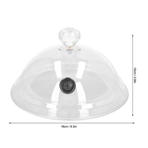 Smoking Cloche Dome Cover Smoking Guns Cup Covers Kitchen Cooking Smoke Acrylic Hood Smoke Infuser Cloche Lid for Smoker Sprayer Plates Bowls