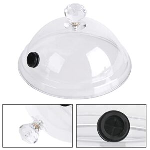 Smoking Cloche Dome Cover Smoking Guns Cup Covers Kitchen Cooking Smoke Acrylic Hood Smoke Infuser Cloche Lid for Smoker Sprayer Plates Bowls