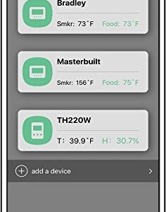 WiFi Electric Smoker Temperature Controller, 2 Probes, 1800 Watts