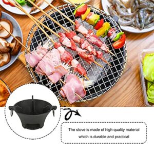 Small Charcoal Grill, Portable Charcoal Grill -Iron Japanese Grill for Camping, Outdoors,Cooking