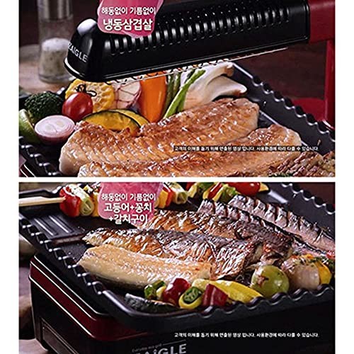 TULGIGS ZAIGLE Yes Electric Infrared Grill Barbeque with 2 Wide Pans ZG-KR2051C 220v