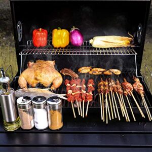 Charcoal Grill, Portable Barbecue Grill Tools for Outdoor Grilling Cooking Camping Hiking Picnics Tailgating Backpacking Party 31.1''x17.9''x 9''