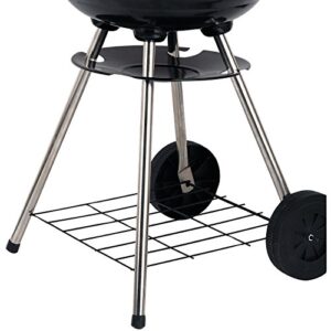 Brentwood BB-1701 BBQ Grill Portable Charcoal,17-inch,Red