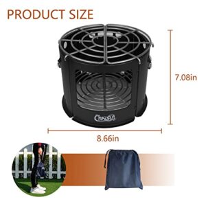 CNKLSUN Portable Charcoal Grills,Compact Camping Stove BBQ Grill Collapsible with Carrying Bag for Outdoor Cooking,Patio Backyard Picnic, Backpacking