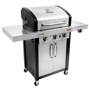 char-broil signature tru-infrared 420 3-burner cabinet liquid propane gas grill