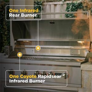 COYOTE Outdoor Living S-Series Natural Gas Grill, 42-in. 4-Burner Built-in Grill with RapidSear Infrared Burner & Rotisserie - C2SL42NG