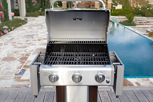 Kenmore 3 Burner Outdoor Patio Gas BBQ Propane Grill in, Mocha