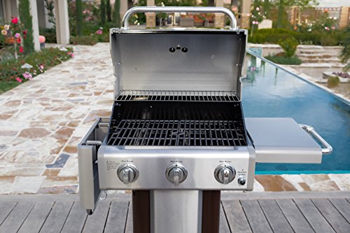 Kenmore 3 Burner Outdoor Patio Gas BBQ Propane Grill in, Mocha