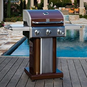 Kenmore 3 Burner Outdoor Patio Gas BBQ Propane Grill in, Mocha