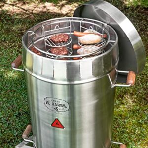 GRILLS EL BARRIL Barrel Grill and Smoker 2 in 1 (LARGE)