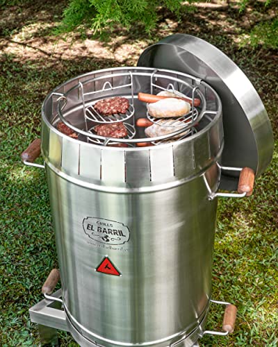 GRILLS EL BARRIL Barrel Grill and Smoker 2 in 1 (LARGE)