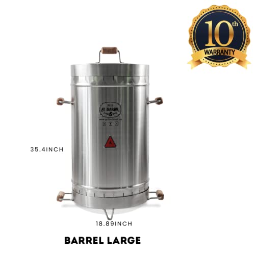 GRILLS EL BARRIL Barrel Grill and Smoker 2 in 1 (LARGE)