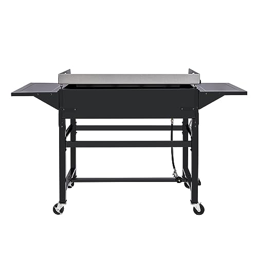 Royal Gourmet GB4003 36-Inch BBQ Propane Griddle, Outdoor 4-Burner Flat Top Gas Grill, Barbecue Camping Garden Backyard Cooking, Black