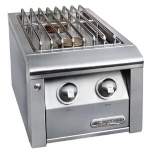 alfresco grills built-in propane gas double side burner - axesb-2-lp