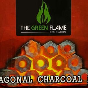 The Green Flame – Natural The Green Flame Shell Charcoal – Premium Starter Logs for Smoker Grill, BBQ or Fire Ovens – Eco Friendly and Sustainable Lump Charcoal