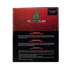 The Green Flame – Natural The Green Flame Shell Charcoal – Premium Starter Logs for Smoker Grill, BBQ or Fire Ovens – Eco Friendly and Sustainable Lump Charcoal