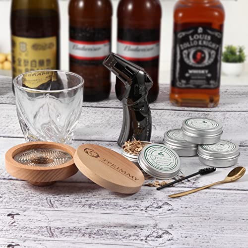 Cocktail Smoker Kit, Luxurious Torch amp, 2 Glass. Whiskey Smoker and old Fashioned Cocktails, Drink Smoker Infuser Kit, Fancy Premium and best Bourbon Gifts box Set for Men, Husband, Father, Brother