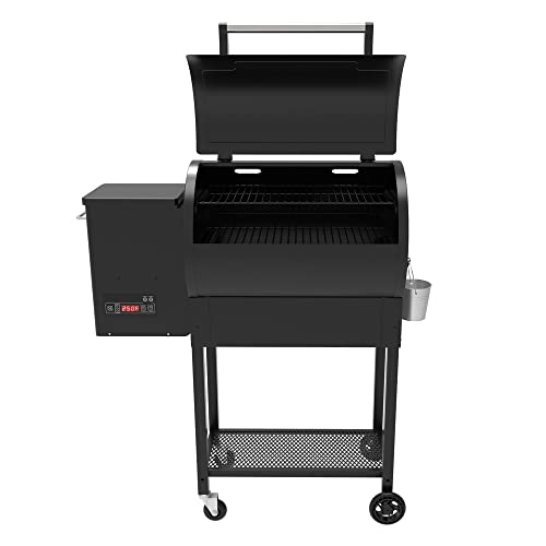 LifePro SCSP760LP 510 Square Inch Barrel Precision Wood Pellet Smoker Grill with Digital Control, 2 Grates for Large Cook Surface