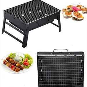 Charcoal Grill Barbecue Portable Grill, Stainless Steel Folding BBQ Grill Tabletop Outdoor Camping Picnic Burner