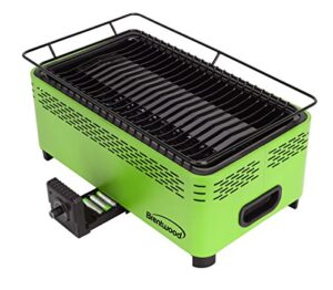 brentwood bbf-31g smokeless portable bbq, non-stick, green