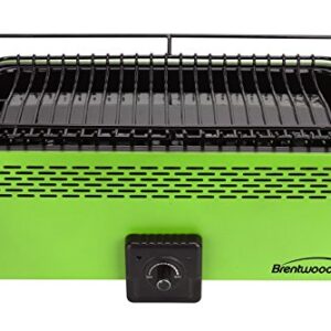 Brentwood BBF-31G Smokeless Portable BBQ, Non-Stick, Green