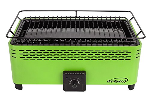 Brentwood BBF-31G Smokeless Portable BBQ, Non-Stick, Green