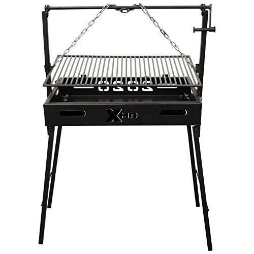 Portable Charcoal Grill, Steel Rods Style