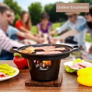 VBESTLIFE Small Tabletop Grill, Portable Charcoal Grill, Prevent Sticking, Smokeless Charcoal Grill for Indoor, Home BBQ Grill, Practical