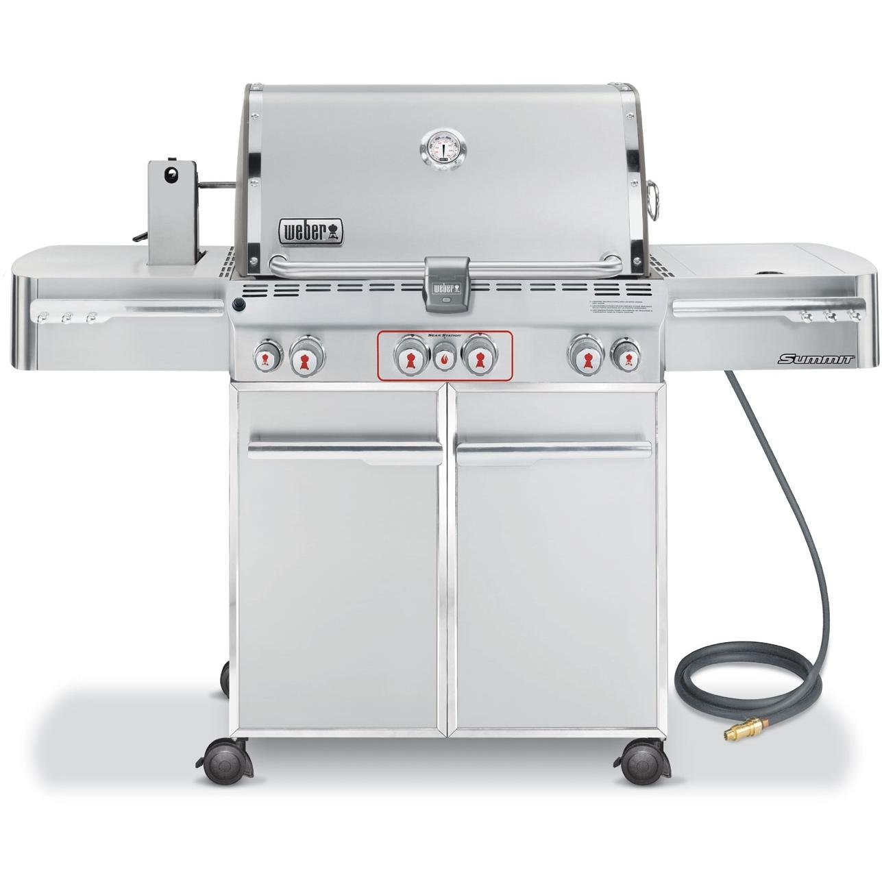 Weber 7270001 Summit S-470 4-Burner Natural Gas Grill, Stainless Steel